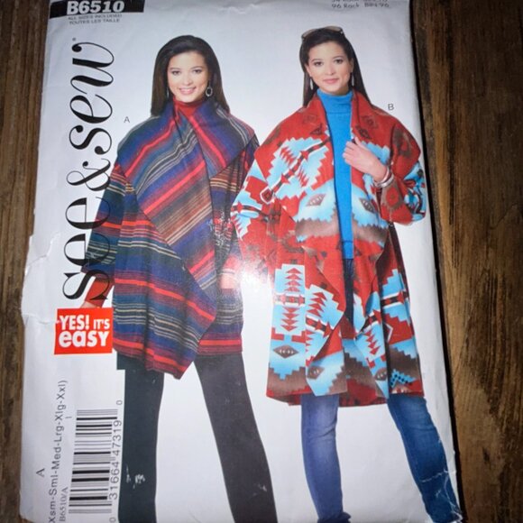 See & Sew | Other | See Sew B65 Wrap Jacket Sewing Pattern Sizes Xsxxl ...